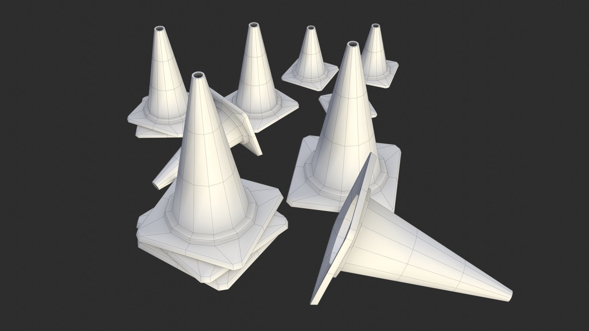 3D model Traffic Cone Assets 01 VR / AR / low-poly | CGTrader