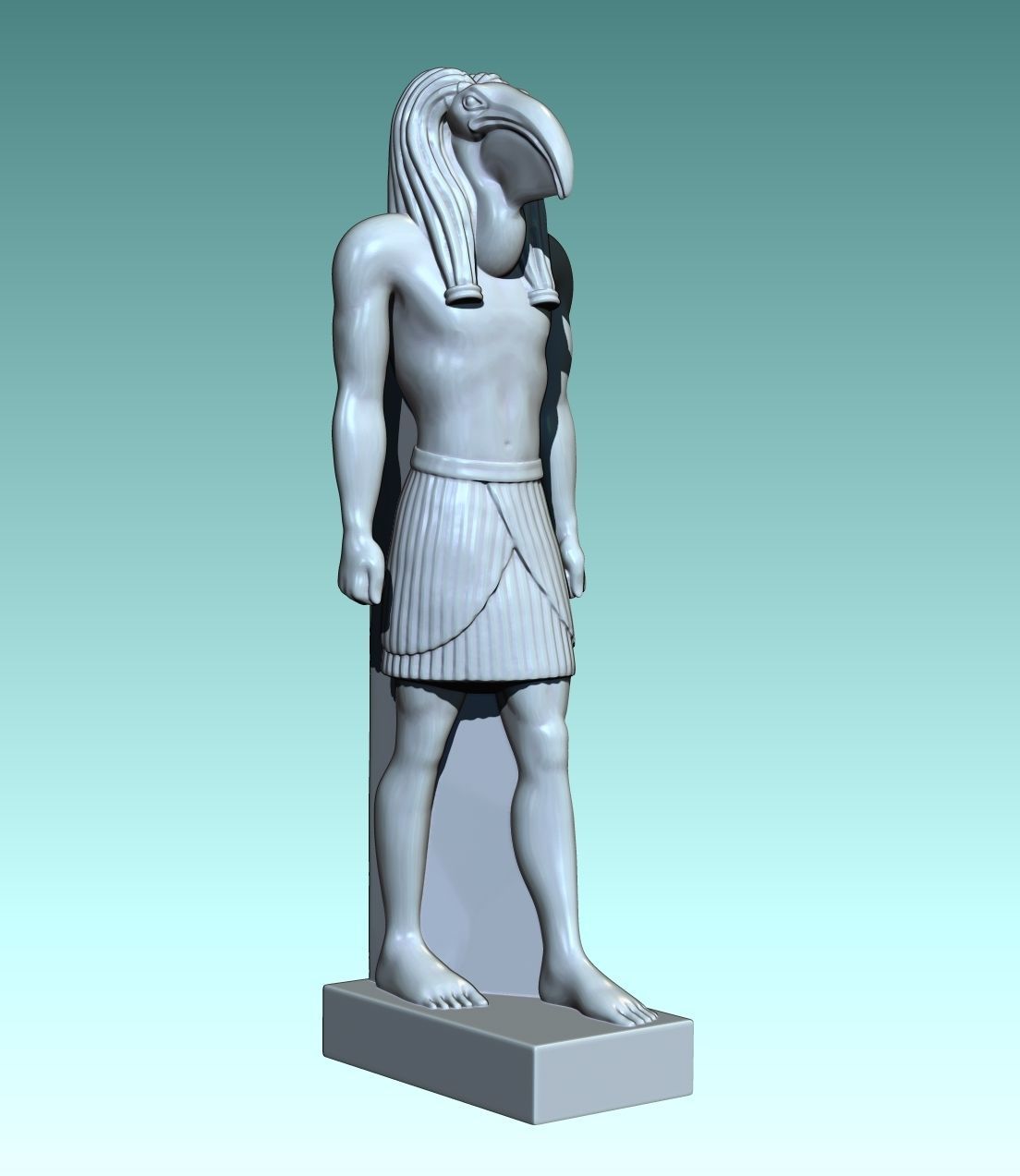 God Toth Figurine - Ancient Egipt - 5000bc 3D model 3D printable | CGTrader