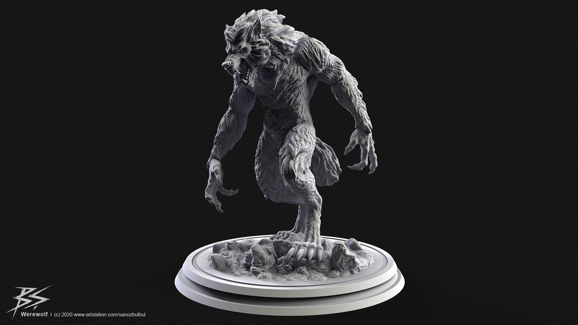 Werewolf 3D model 3D printable | CGTrader