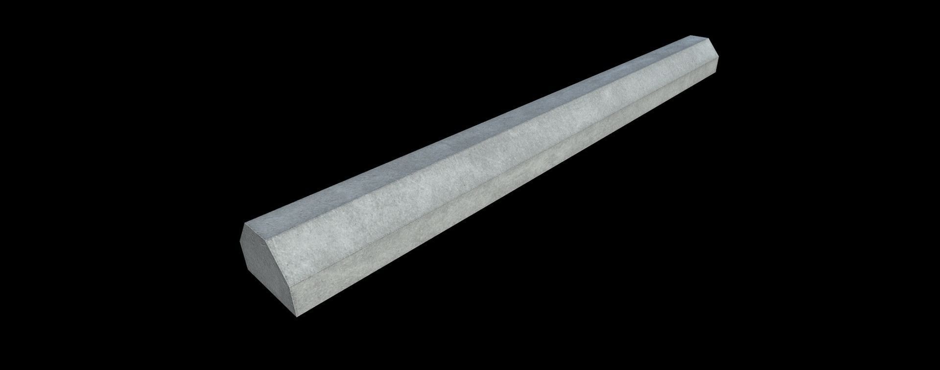 Barriers Bundle Low Poly PBR Concrete free VR / AR / low-poly 3D model ...