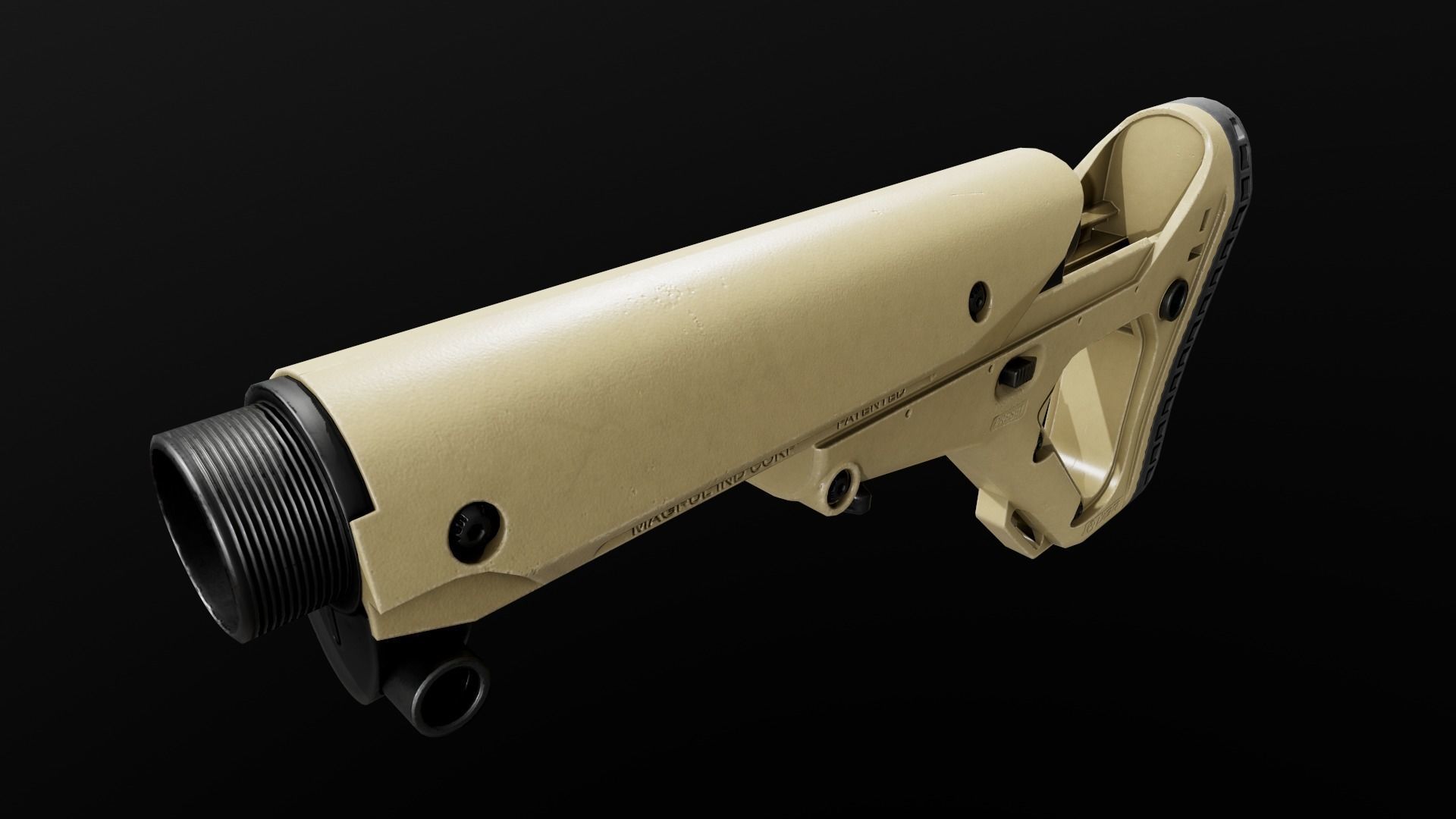 3D model Magpul UBR AR15 Collapsible Buttstock VR / AR / low-poly ...