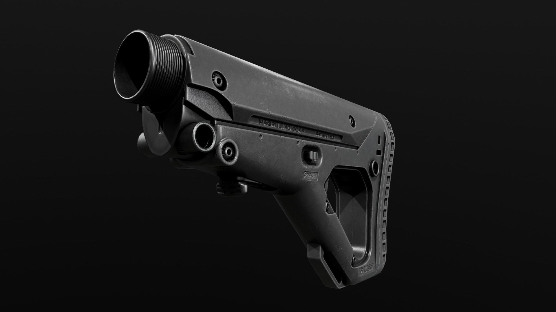 3D model Magpul UBR AR15 Collapsible Buttstock VR / AR / low-poly ...