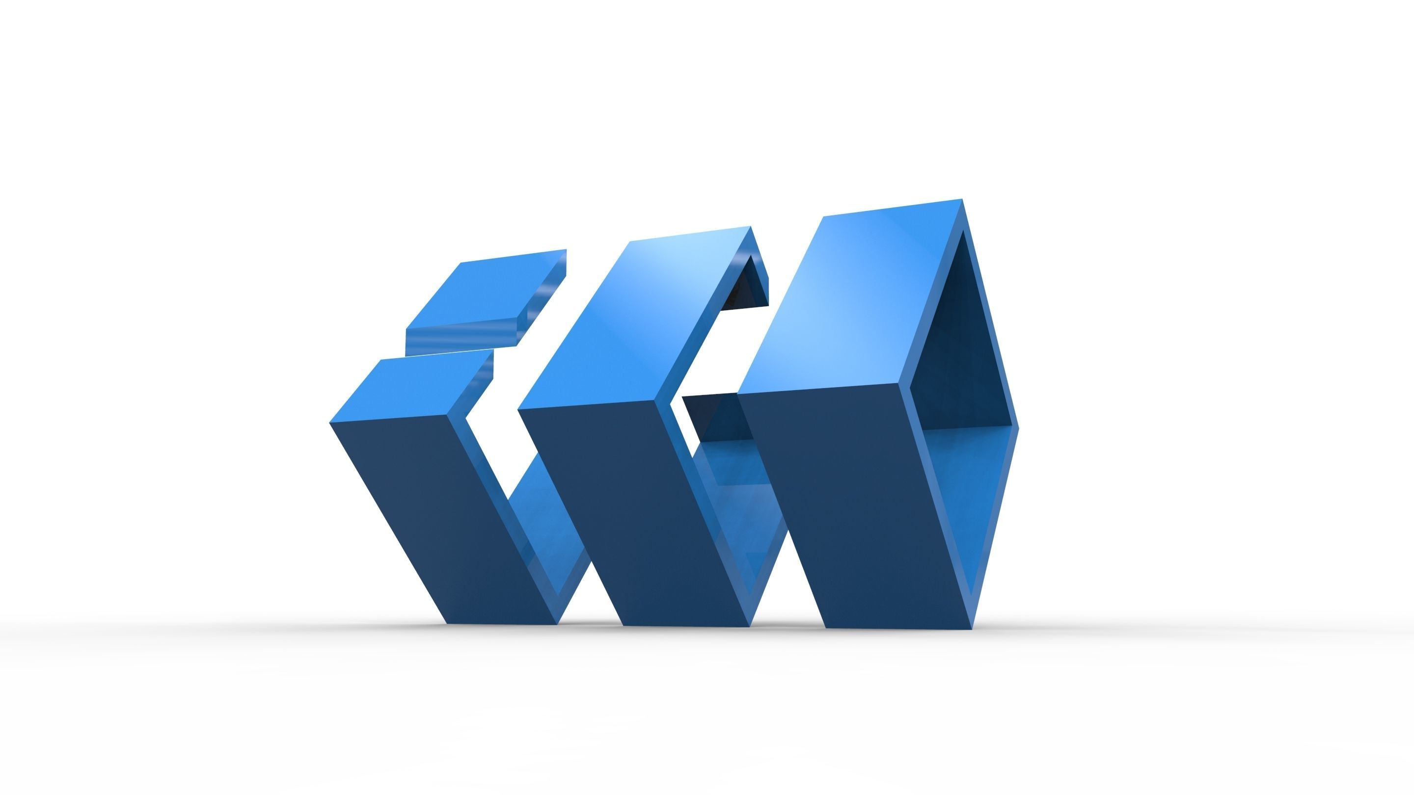 3D model ICO logo VR / AR / low-poly | CGTrader