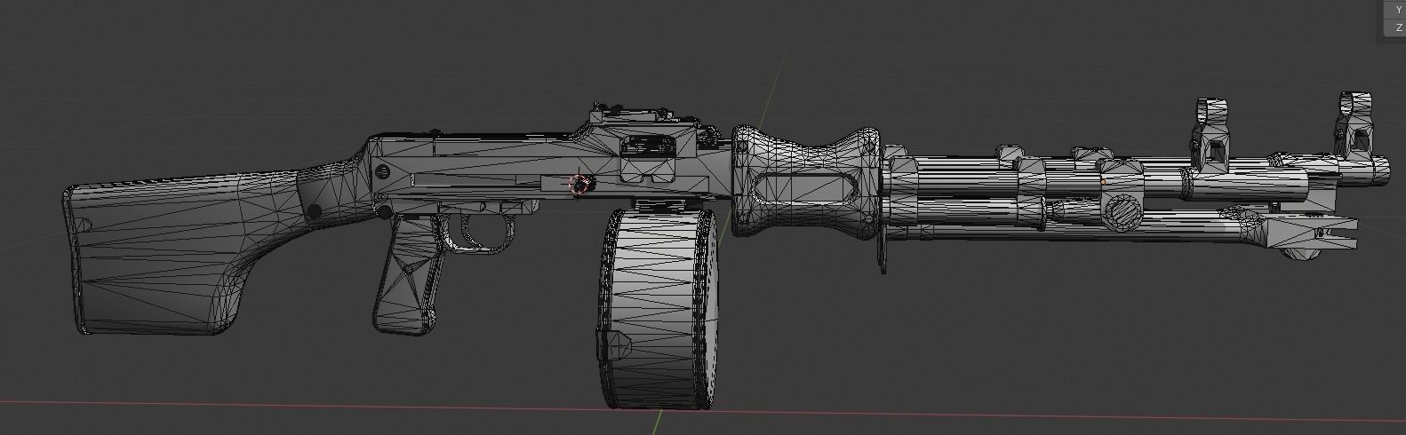3D model RPD machinegun VR / AR / low-poly | CGTrader
