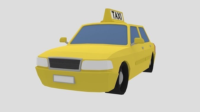 NYC taxi - Low Poly free VR / AR / low-poly 3D model | CGTrader