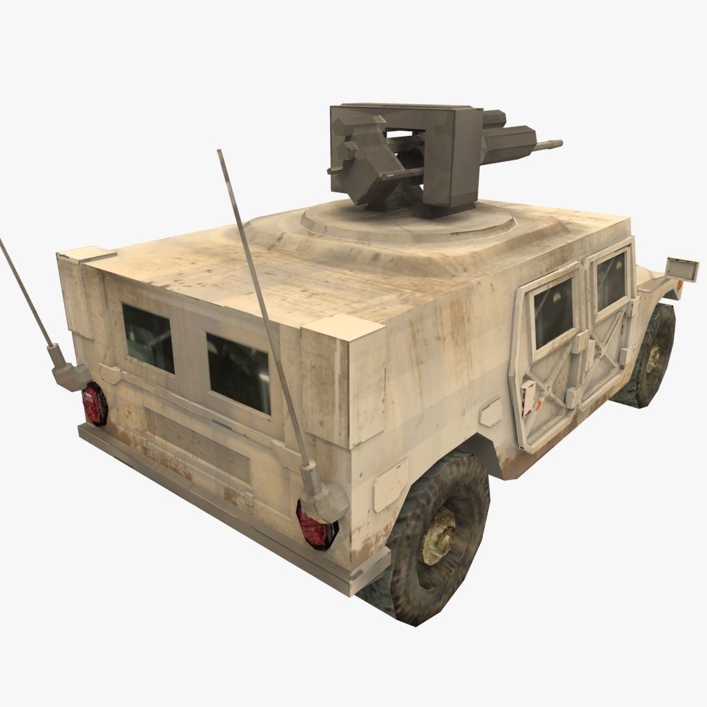 HUMVEE M242 Bushmaster free VR / AR / low-poly 3D model | CGTrader