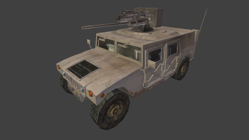 HUMVEE M242 Bushmaster free VR / AR / low-poly 3D model | CGTrader