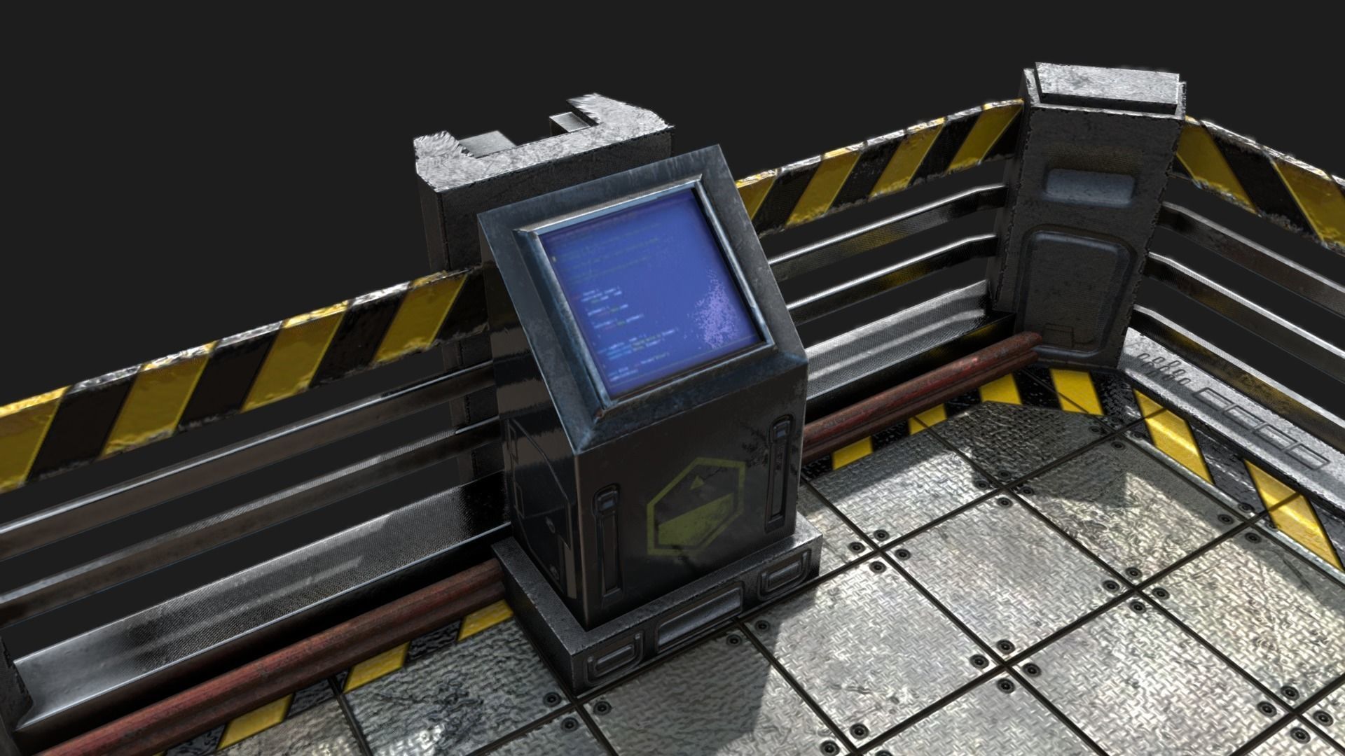 3D model 3D Lowpoly - SCIFI LIFT ELEVATOR VR / AR / low-poly | CGTrader