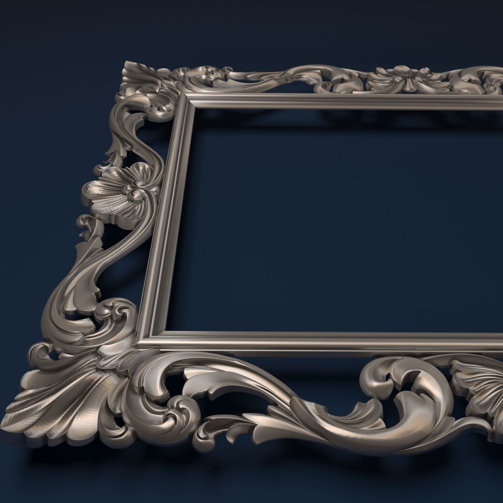 mirror frame 3D model 3D printable | CGTrader