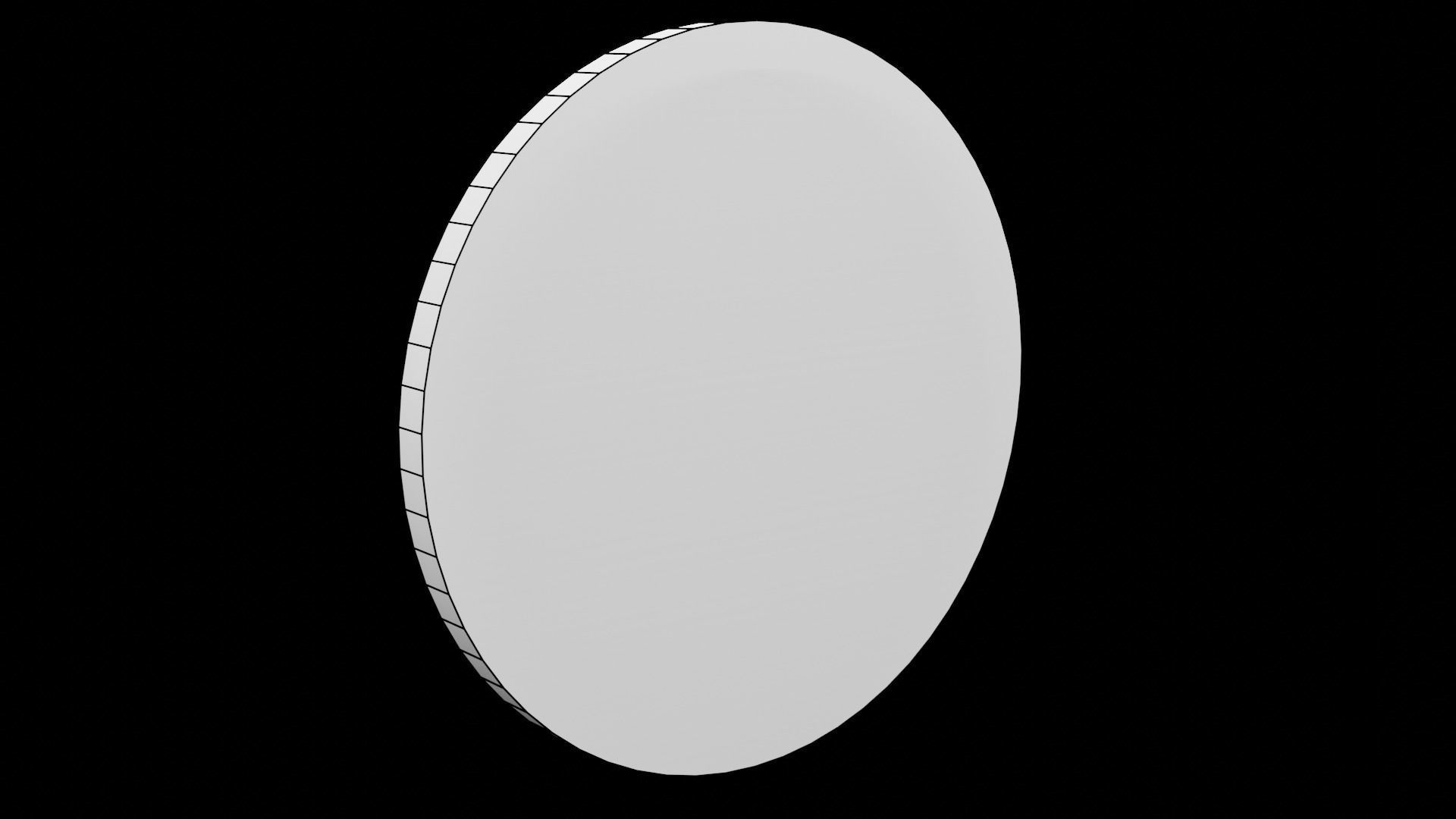 DogeCoin 3D Model Low Poly gold coin with letter d free VR / AR / low ...