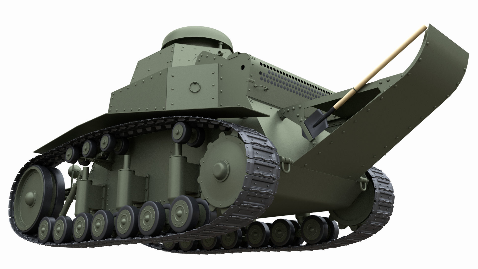 T-18 MS-1 Soviet Light Tank 3D model | CGTrader