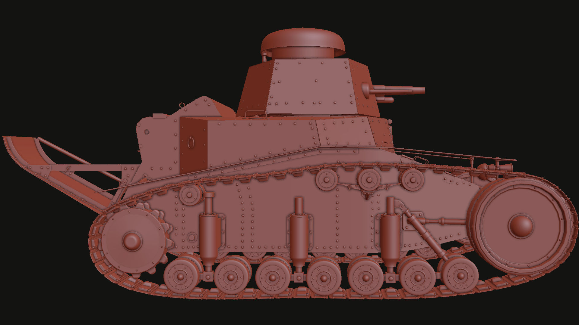 T-18 MS-1 Soviet Light Tank 3D model | CGTrader