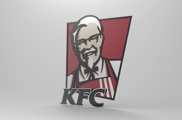 KFC logo free 3D model | CGTrader
