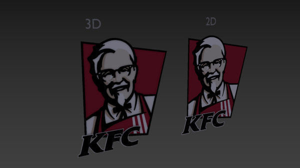 KFC logo free 3D model | CGTrader