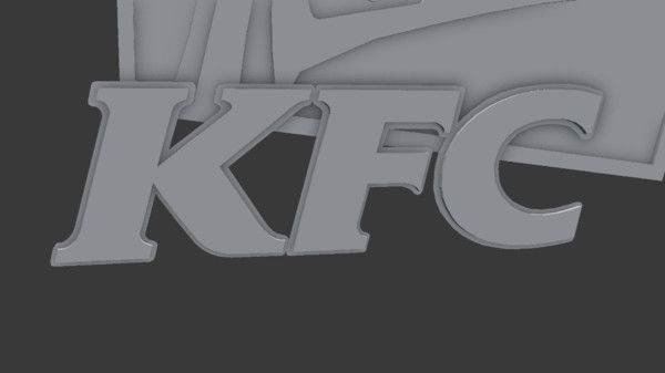 KFC logo free 3D model | CGTrader