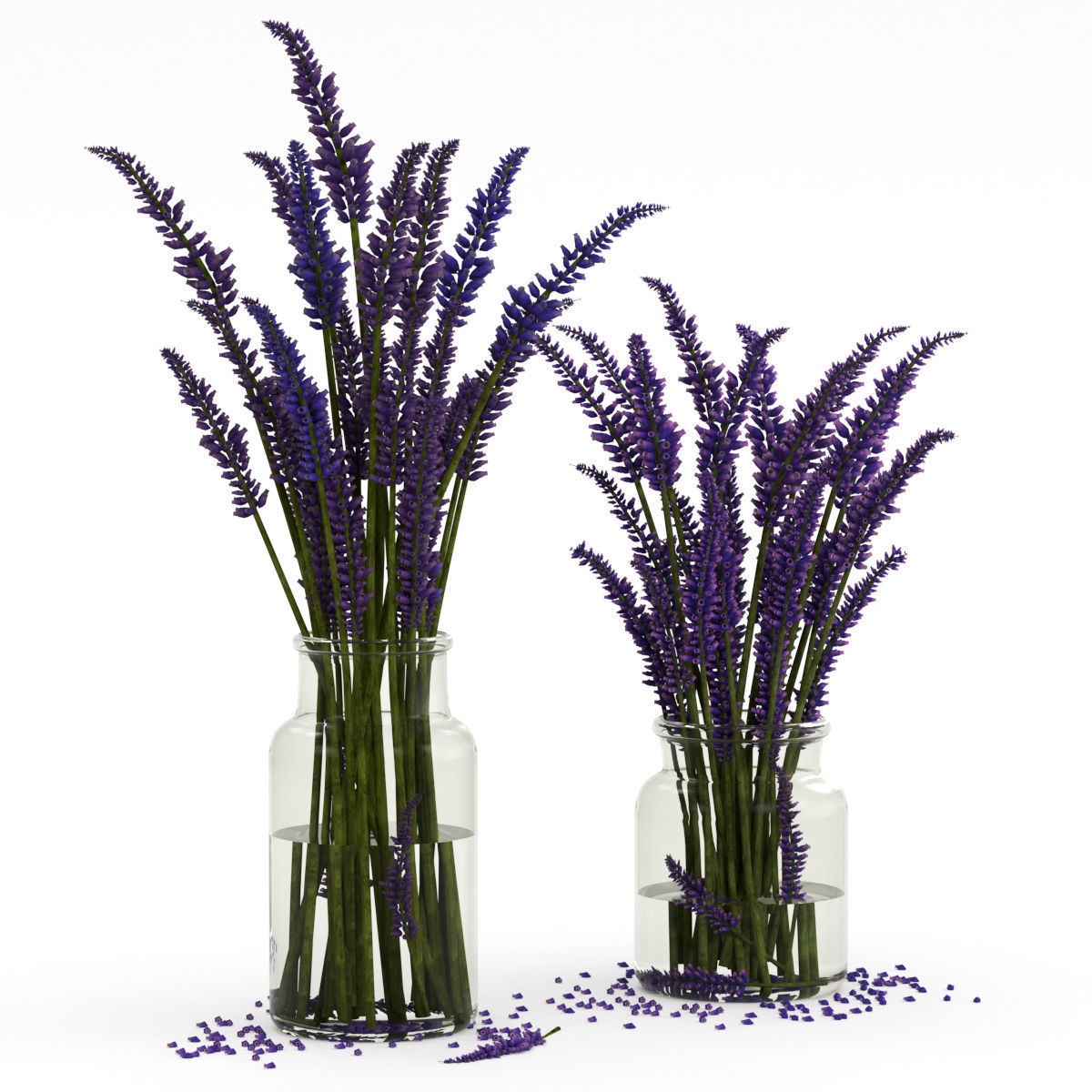 Bouquets of lavender 3D model | CGTrader