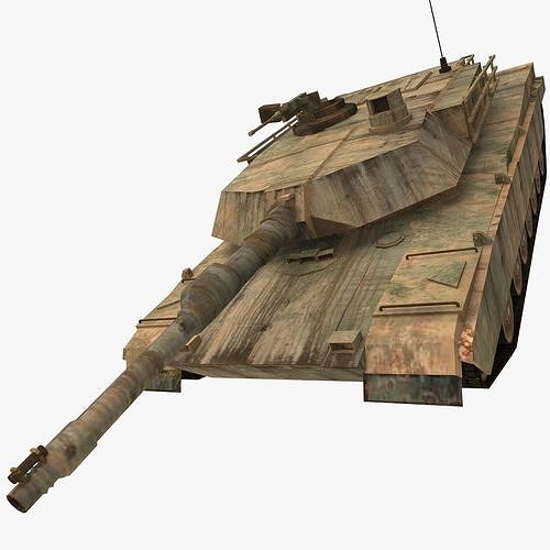 M1A2 ABRAMS post apocaliptic 3D model | CGTrader