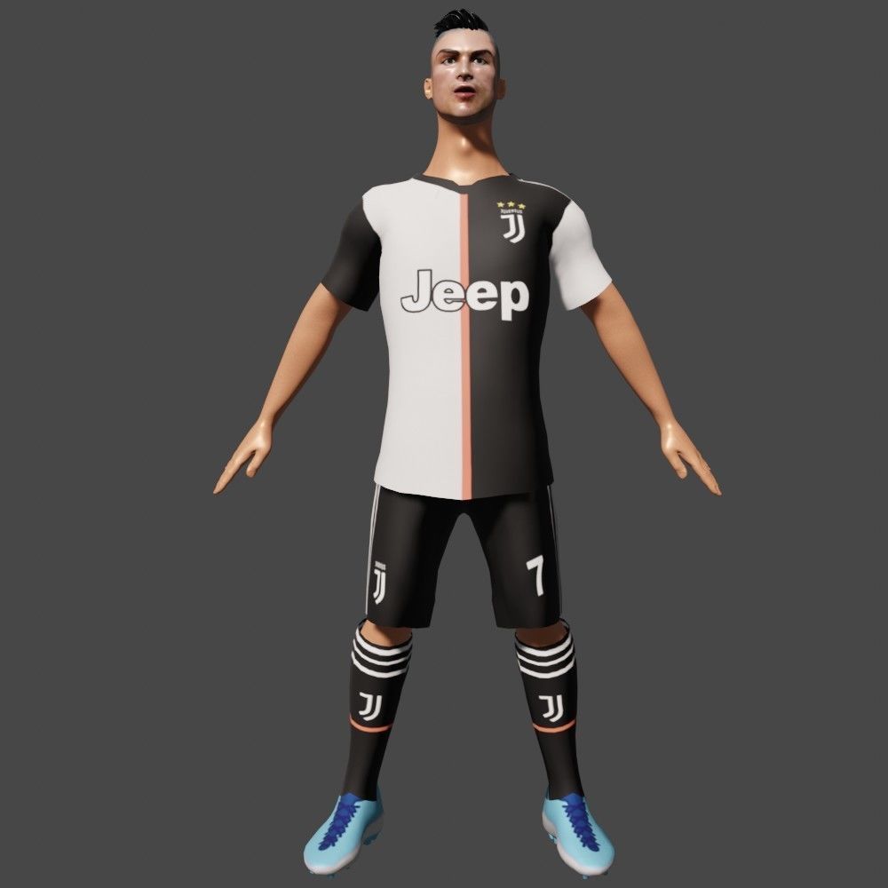 Cristiano Ronaldo 3D model rigged | CGTrader