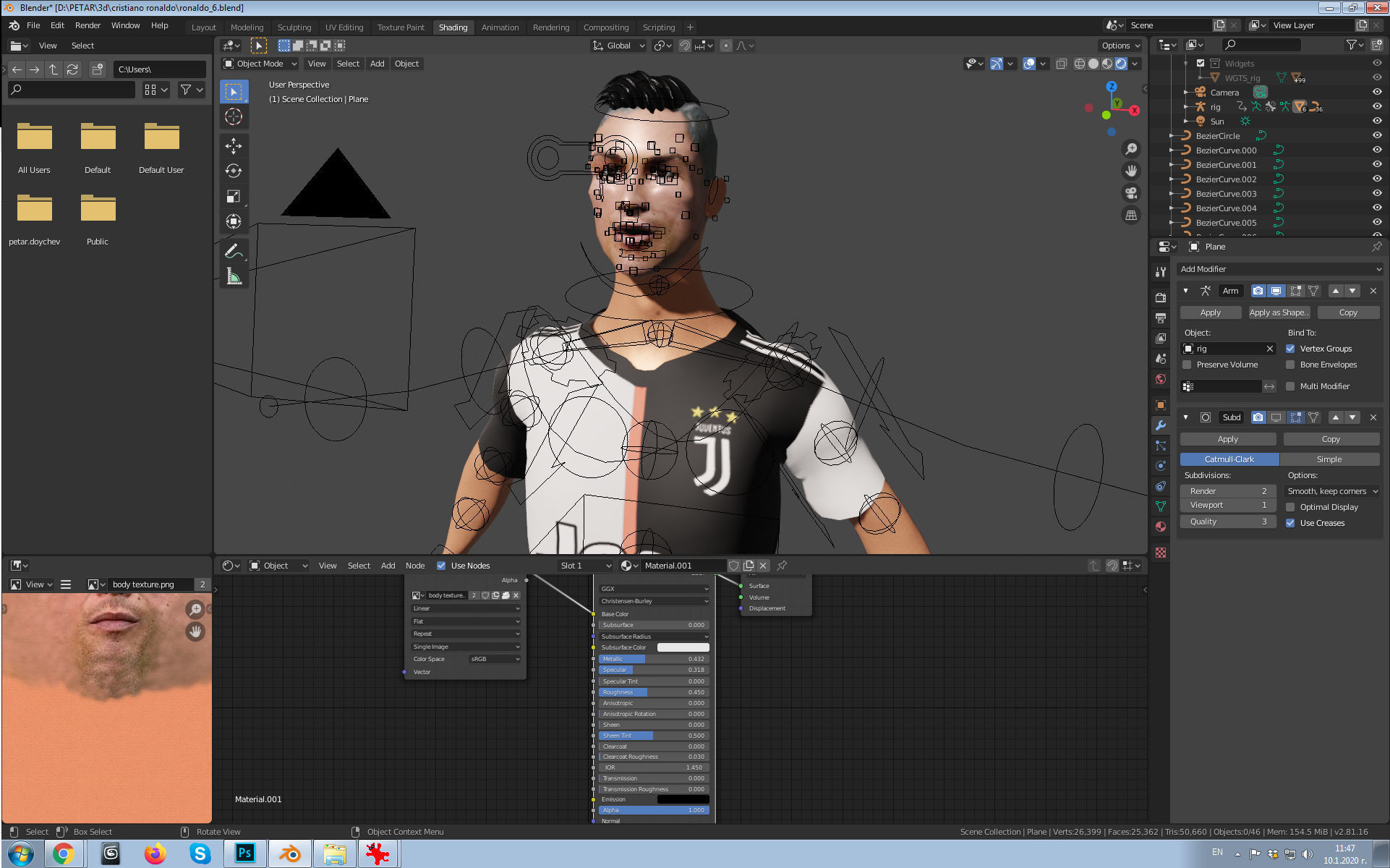 Cristiano Ronaldo 3D model rigged | CGTrader