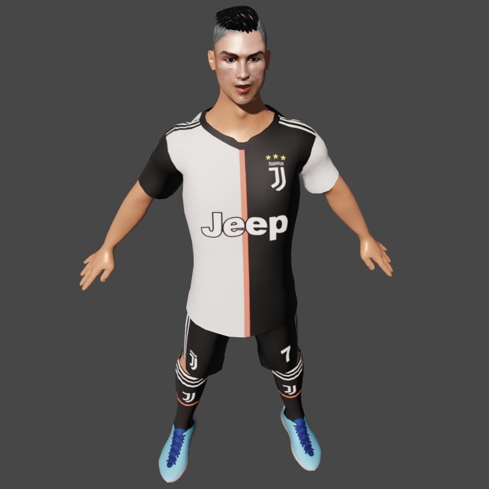 Cristiano Ronaldo 3D model rigged | CGTrader
