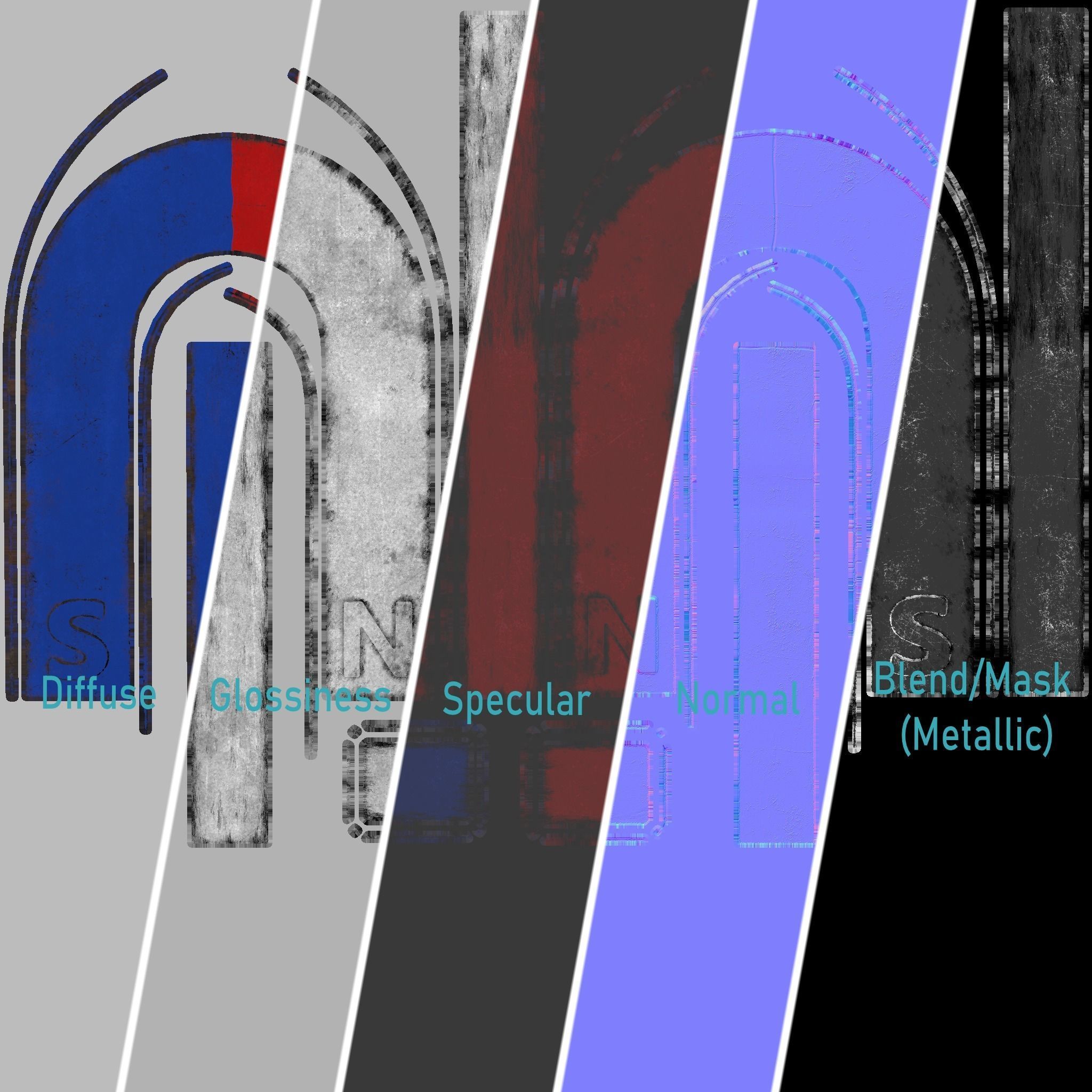 3D model Permanent Magnet VR / AR / low-poly | CGTrader