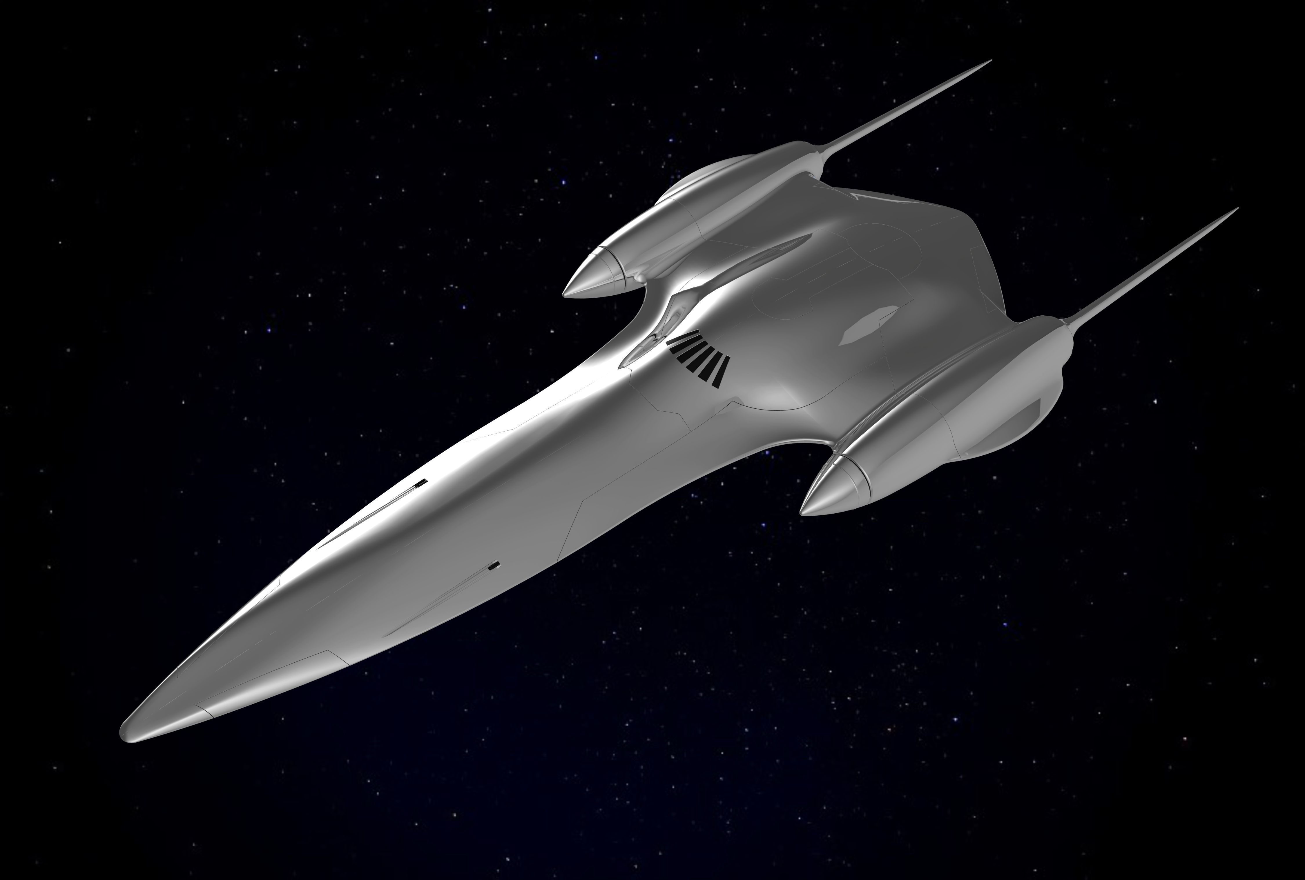 Naboo Queens Royal starship J-type 327 Scale 1 to 10 3D model | CGTrader