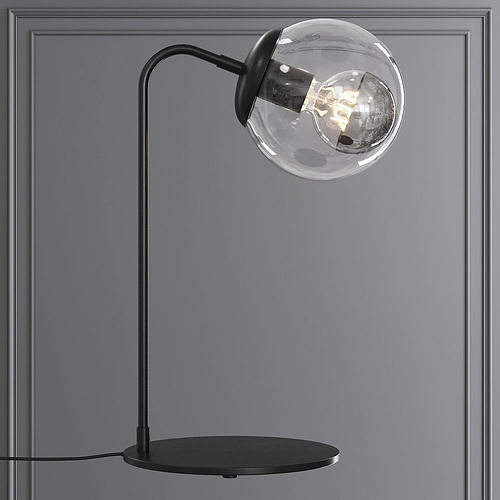 Modo Desk Lamp Black and Clear Glass 3D model | CGTrader