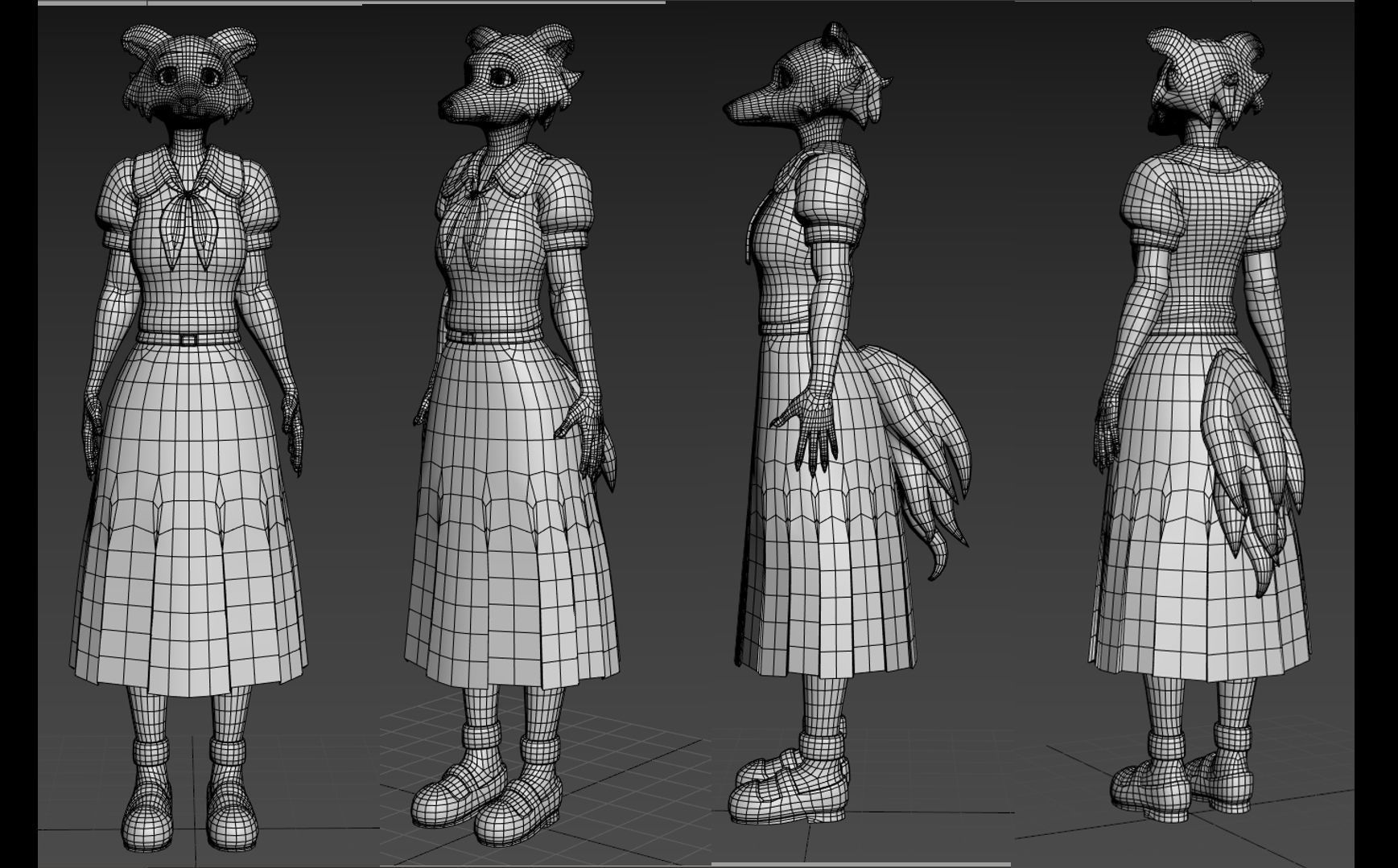 Juno Beastars Anime 3D model rigged | CGTrader