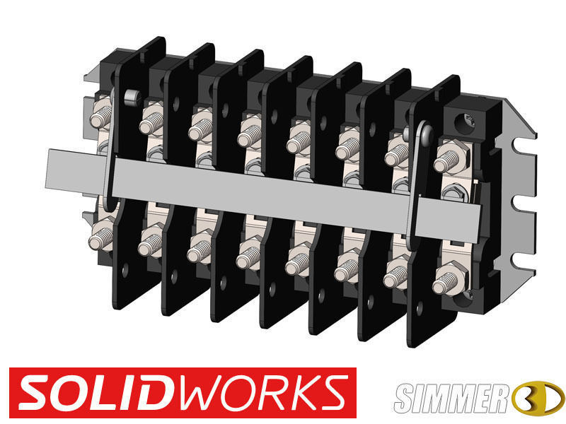 States NT Terminal Blocks for Electrical Controls 3D model | CGTrader