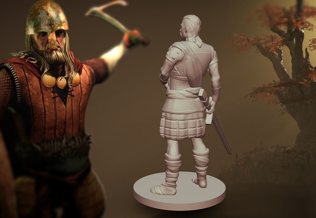 Highlander Figure 3D model | CGTrader