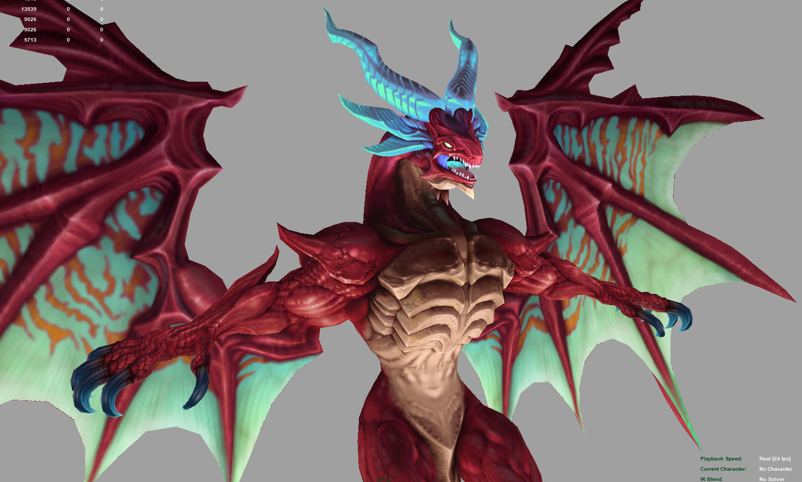 3D model dragon red VR / AR / low-poly | CGTrader