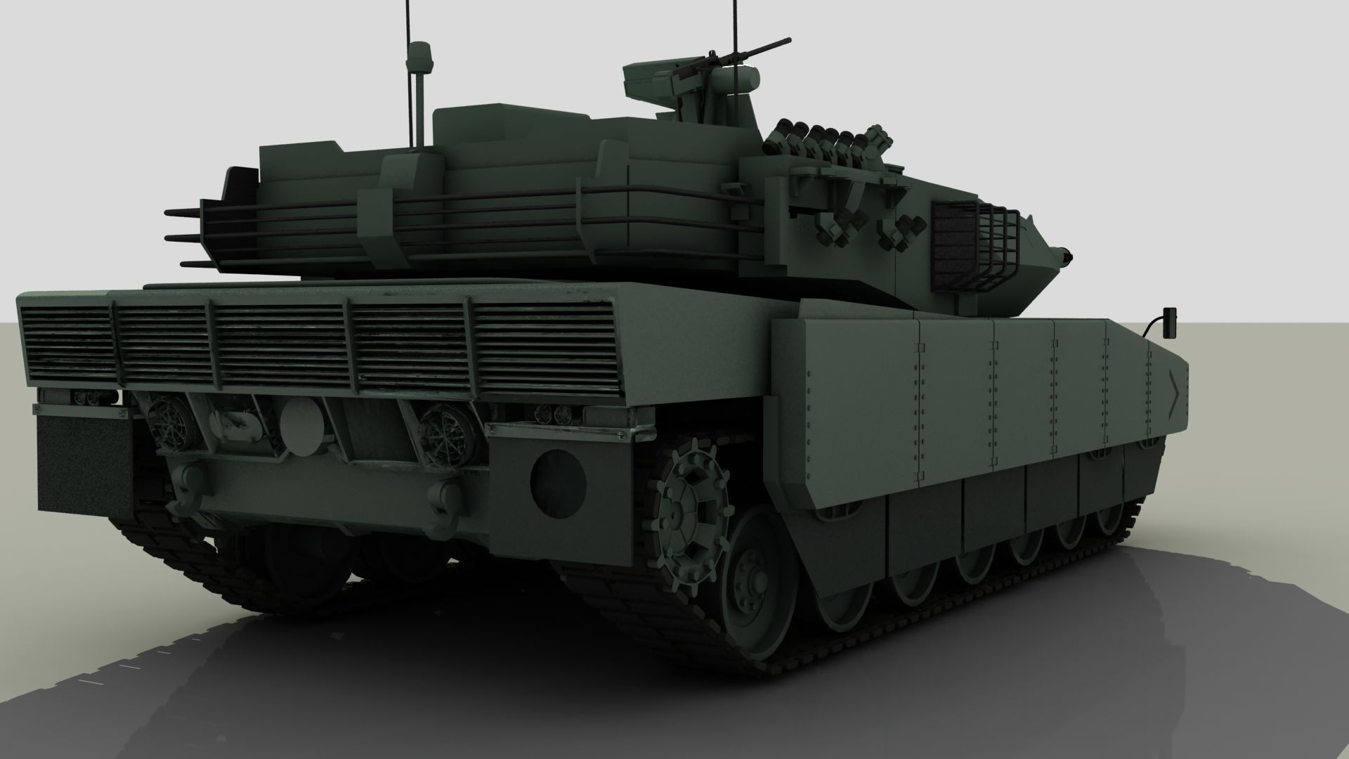 Turkish main battle tank ALTAY 3D model | CGTrader