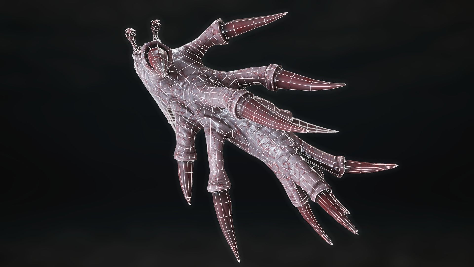 3D model Bone Monster VR / AR / low-poly rigged animated | CGTrader