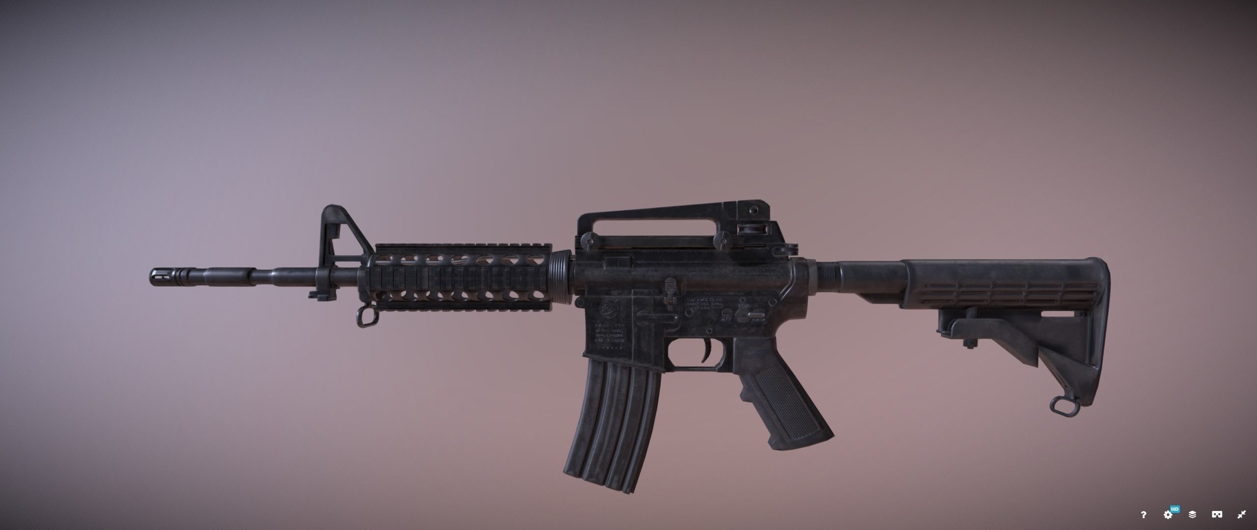 3D model Colt M4 Rifle VR / AR / low-poly | CGTrader