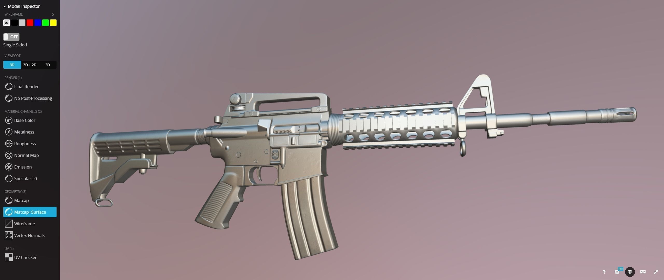 3D model Colt M4 Rifle VR / AR / low-poly | CGTrader