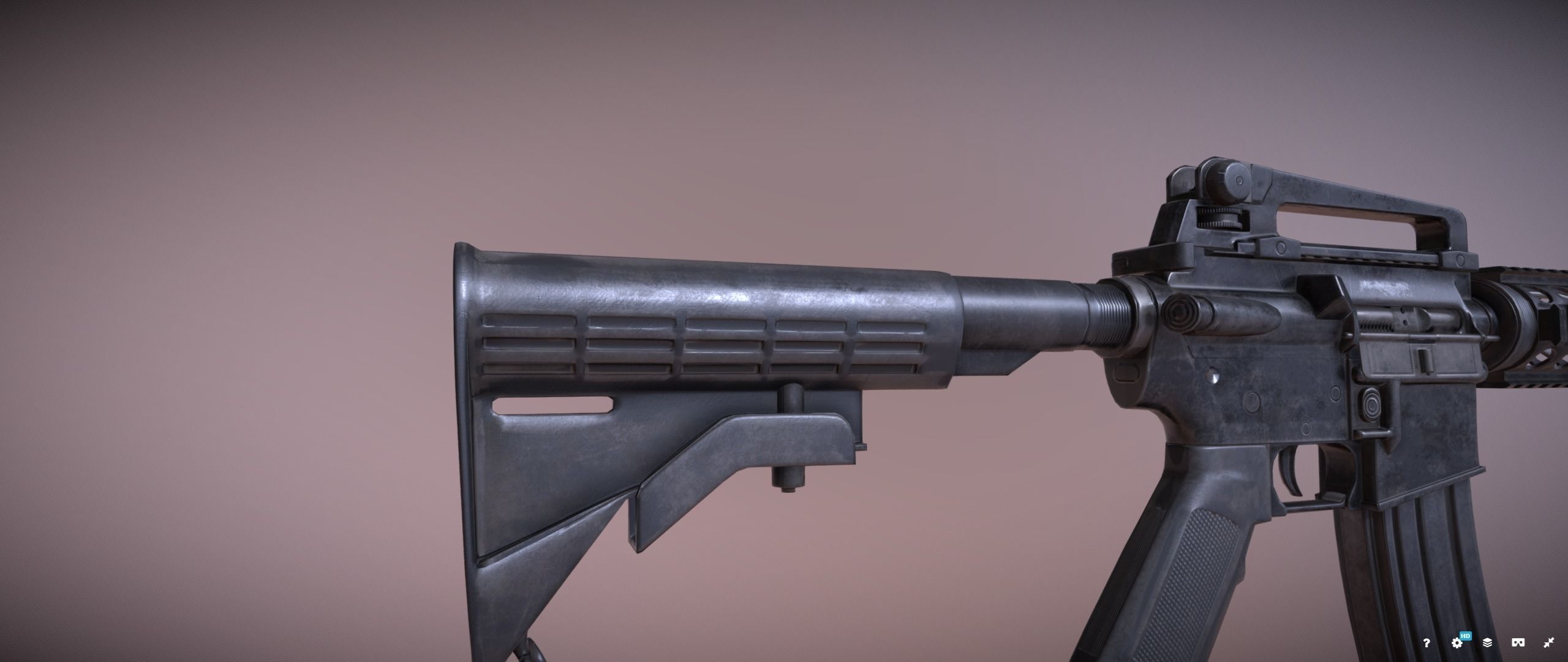 3D model Colt M4 Rifle VR / AR / low-poly | CGTrader
