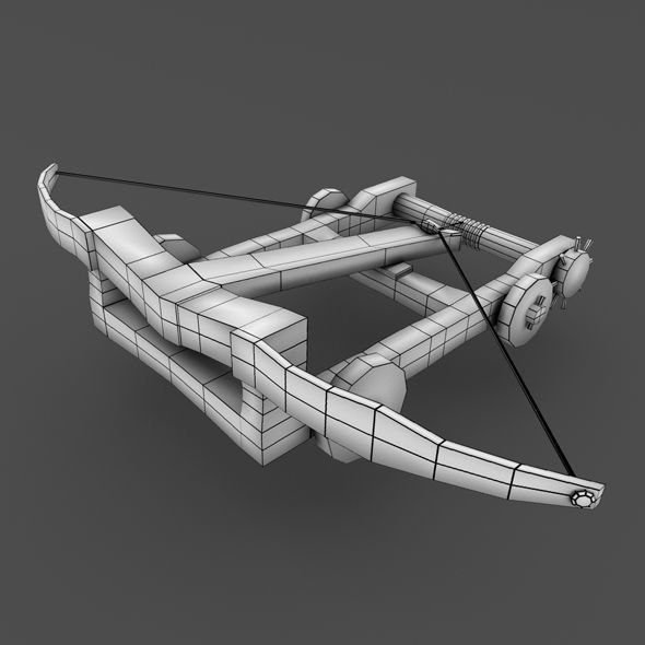 Ballista rigged Animation LowPoly free VR / AR / low-poly 3D model ...