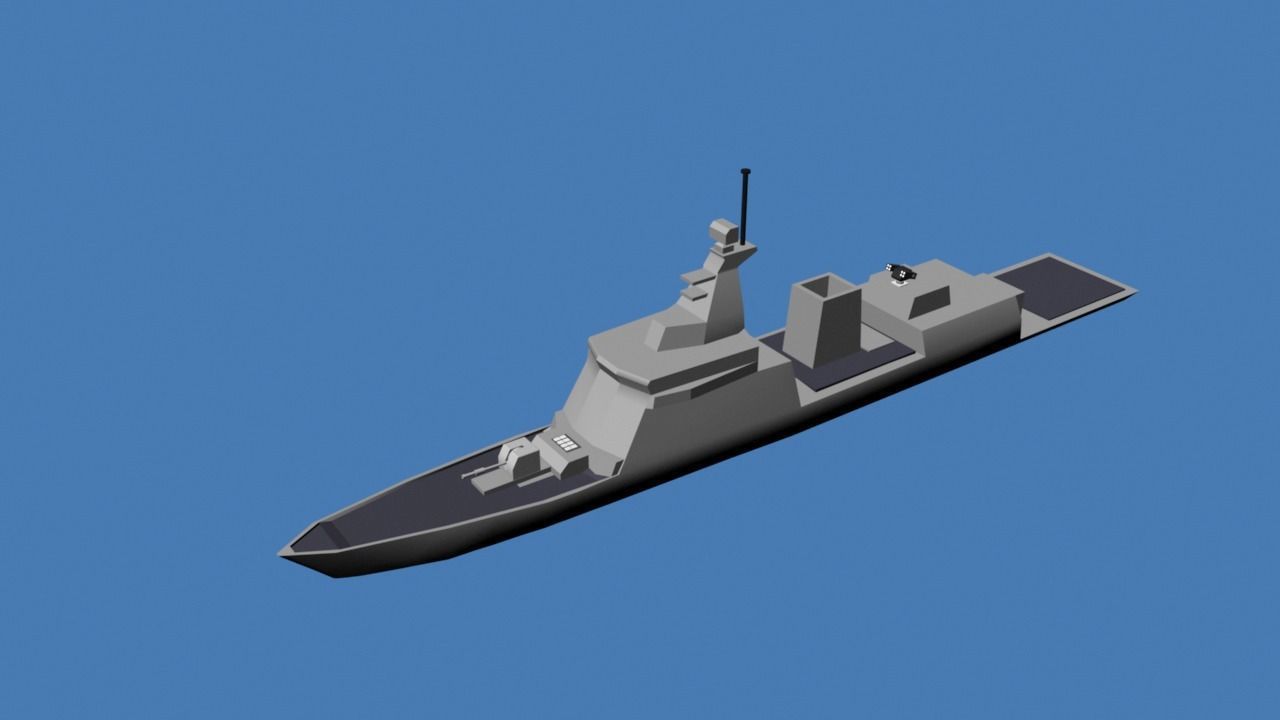 3D model Frigate Jose Rizal Class VR / AR / low-poly | CGTrader