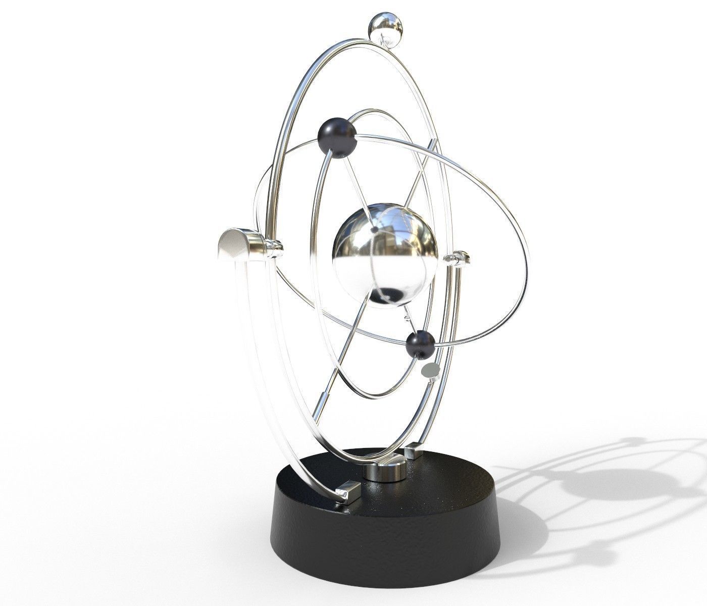 3D model Magnetic Pendulum rotating eternal balls VR / AR / low-poly | CGTrader