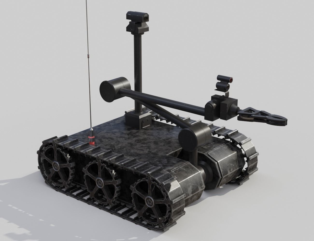 Bomb disposal EOD wheelbarrow robot 3D model | CGTrader