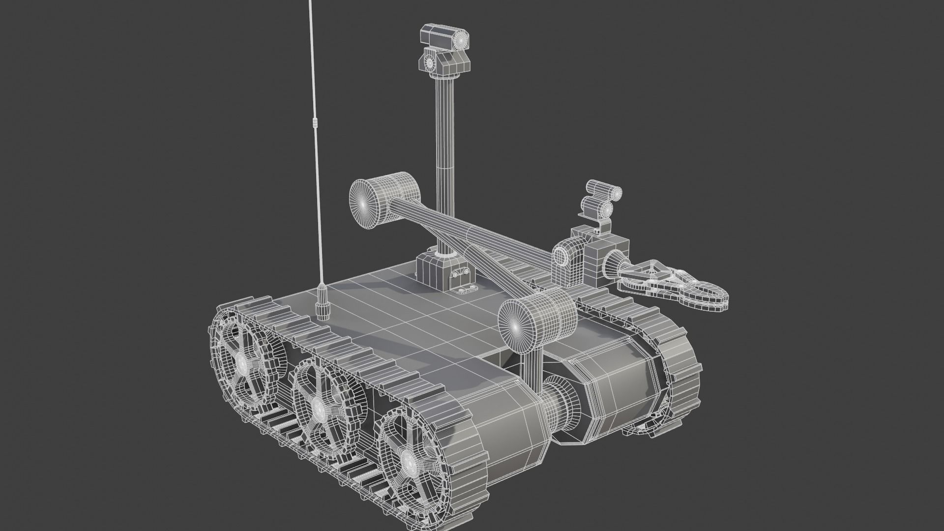 Bomb disposal EOD wheelbarrow robot 3D model | CGTrader