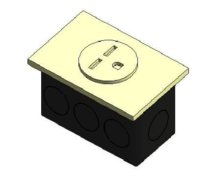3D TOMACORRIENTE CON CAJA | CGTrader