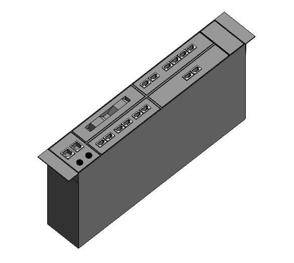 SUICH electrical panel with number of switches 3D model | CGTrader