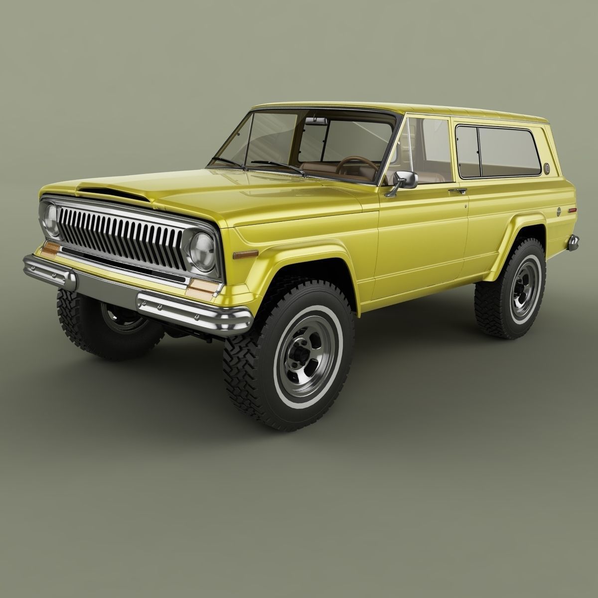 Jeep Cherokee SJ Wide-track 3D model | CGTrader
