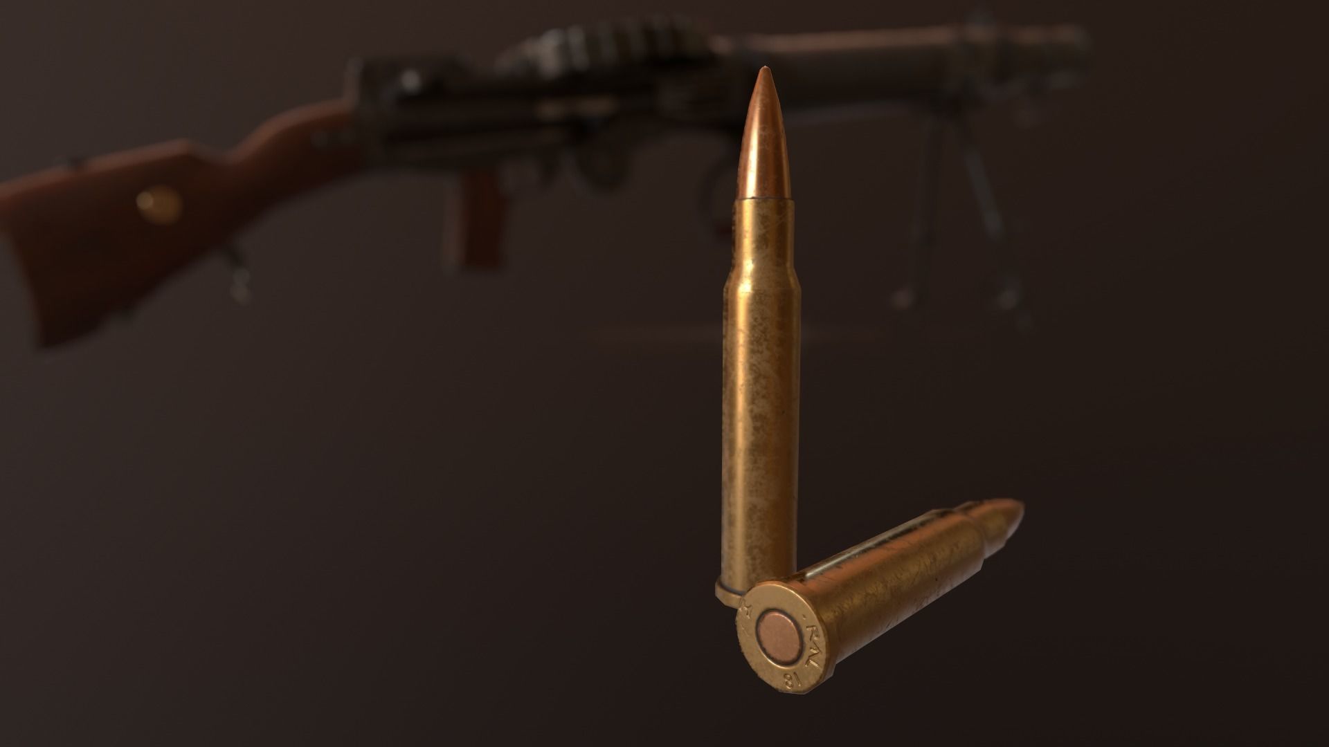 3D model Lewis machine gun VR / AR / low-poly | CGTrader