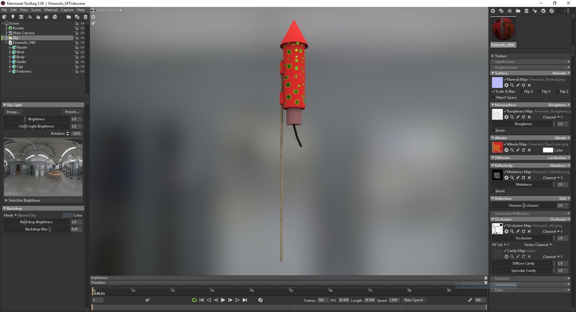 3D model Fireworks VR / AR / low-poly | CGTrader