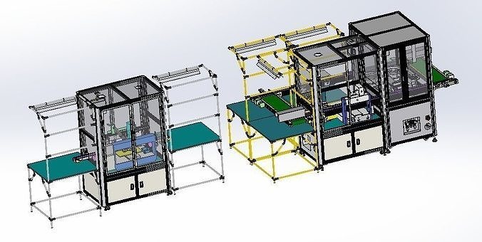 Dispensing integrated production line 3D model | CGTrader