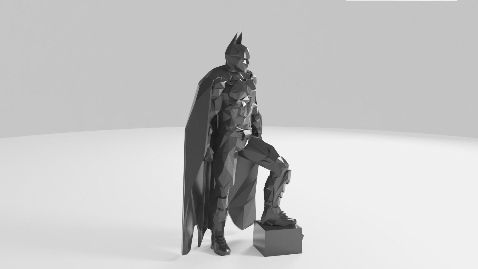 Batman Dark Knight Low Poly 3D model 3D printable | CGTrader