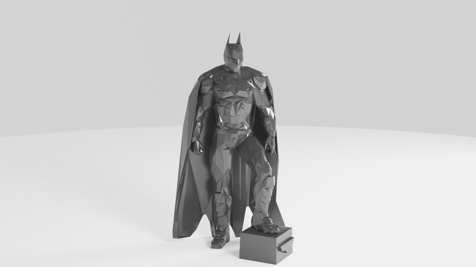 Batman Dark Knight Low Poly 3D model 3D printable | CGTrader