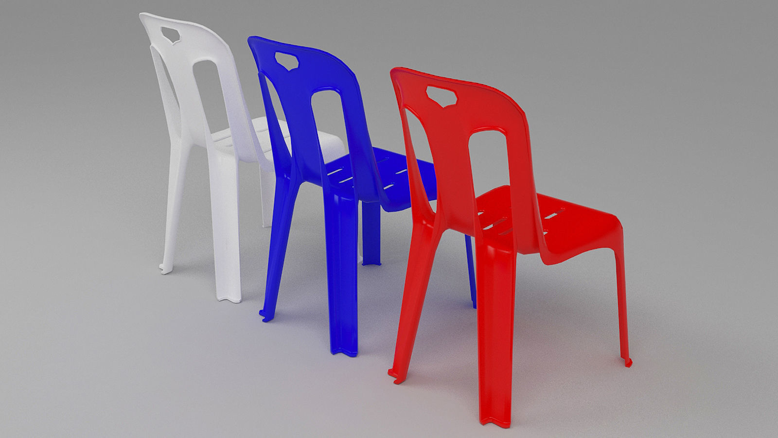 Chair plastic free 3D model | CGTrader